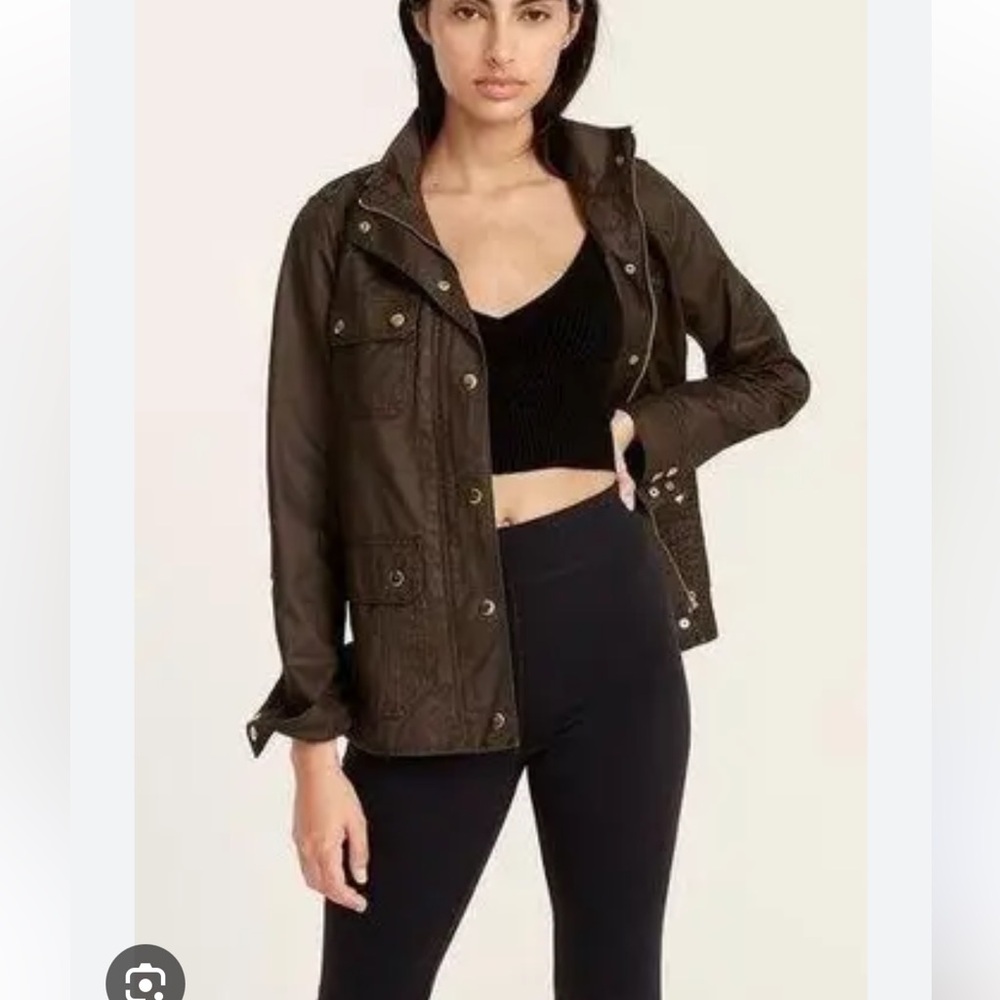 J.Crew Barn Jacket Waxed Cotton Field Jacket Chore Co… - Gem